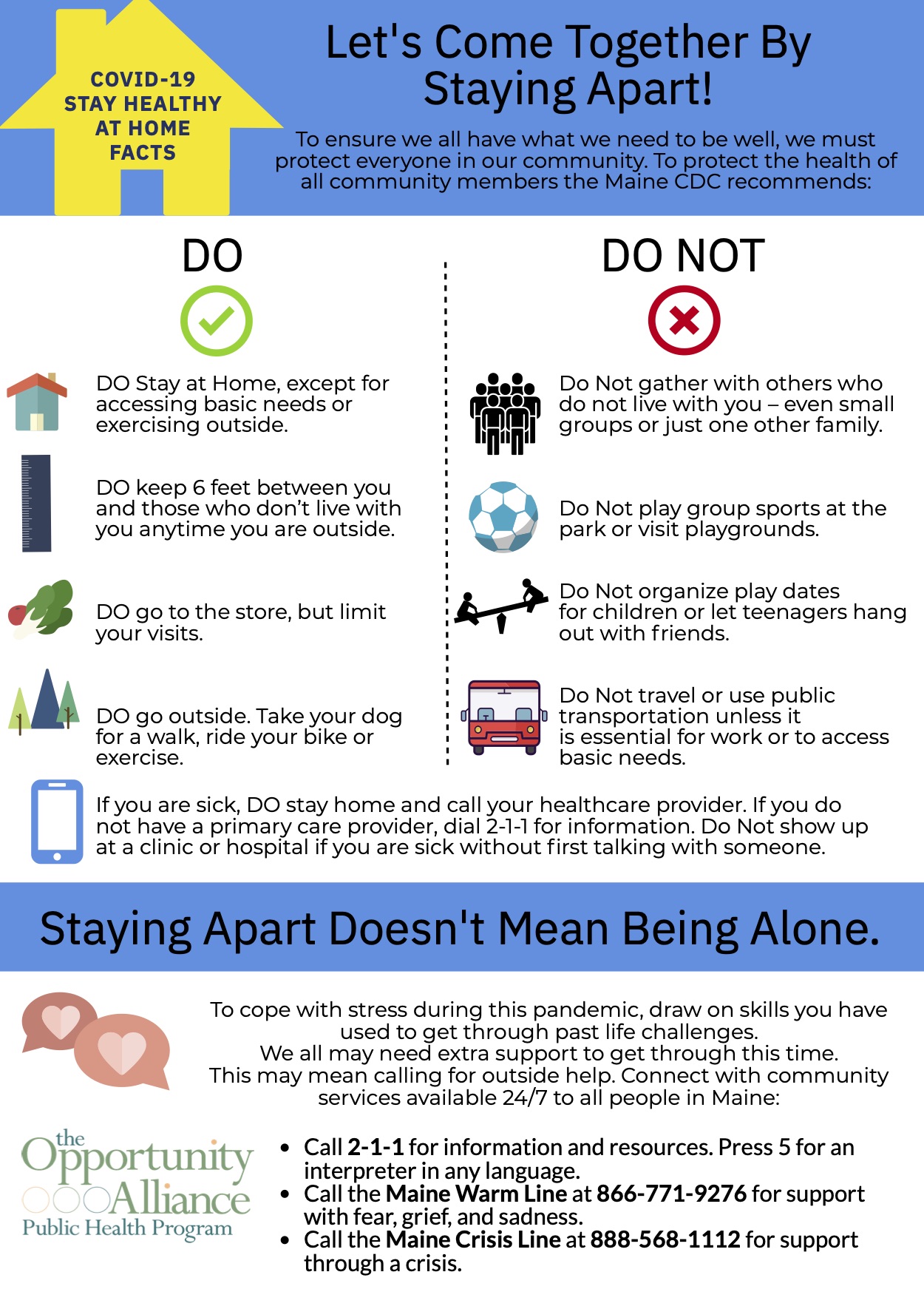 Share Facts About COVID-19 | Catholic Charities of Maine